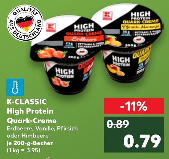 K-CLASSIC High Protein Quark-Creme aanbieding bij Kaufland DE