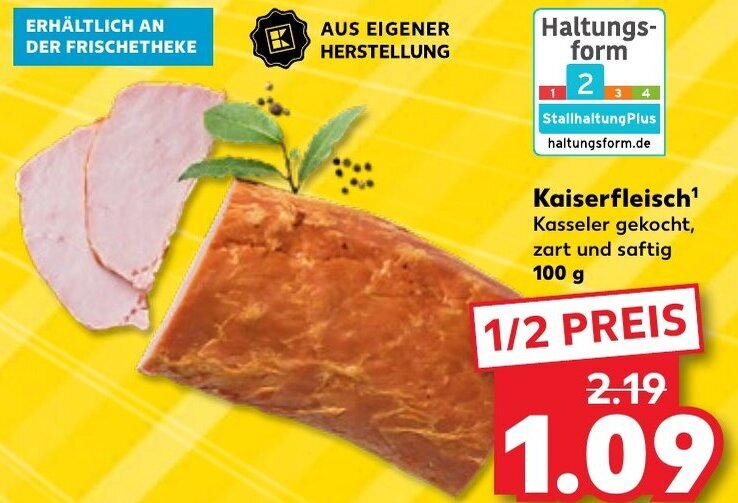 Kaiserfleisch¹ 100g aanbieding bij Kaufland DE