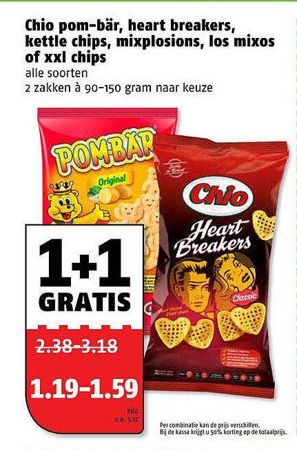 Chio pom-bär, heart breakers, kettle chips, mixplosions, los mixoS of ...