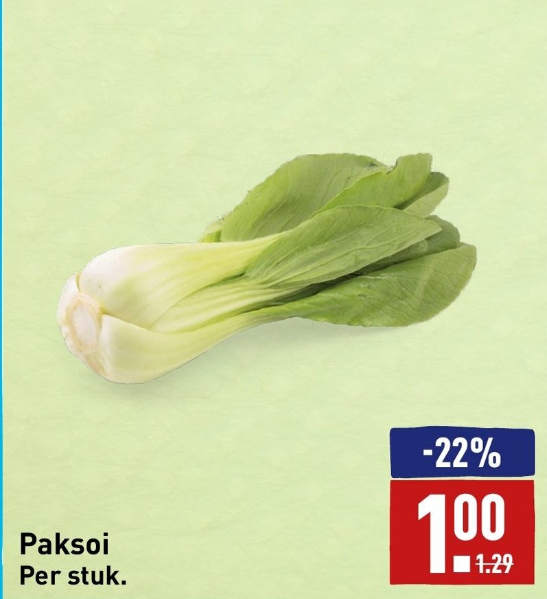 Paksoi Per stuk aanbieding bij ALDI