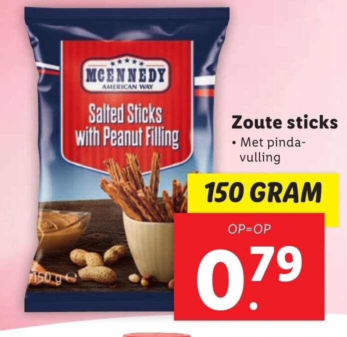 Zoute sticks 150 gram aanbieding bij Lidl