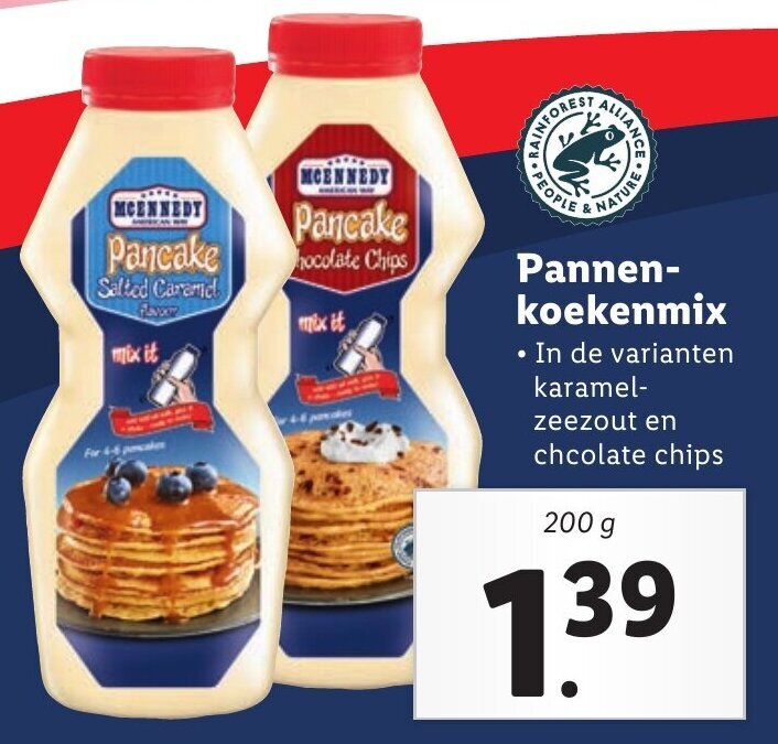 Pannenkoekenmix 200 g aanbieding bij Lidl