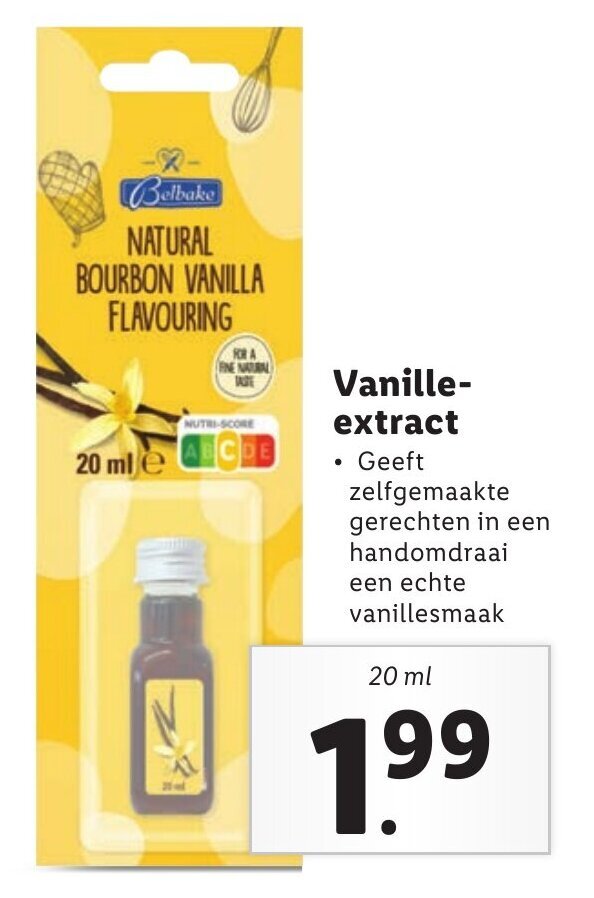Vanille extract 200 ml aanbieding bij Lidl