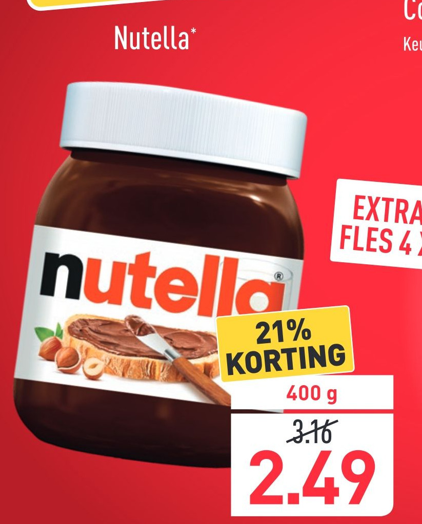 Nutella 400g aanbieding bij ALDI