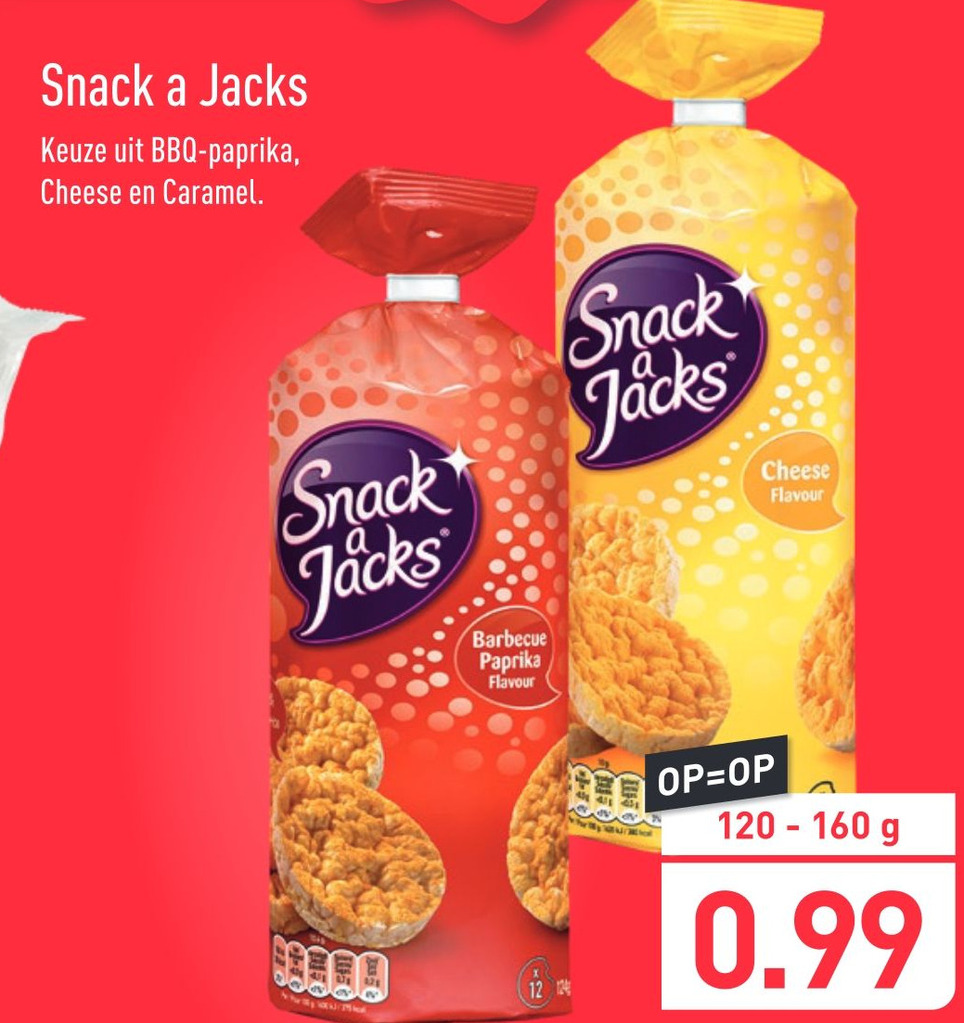 Snack a jacks 160g aanbieding bij ALDI