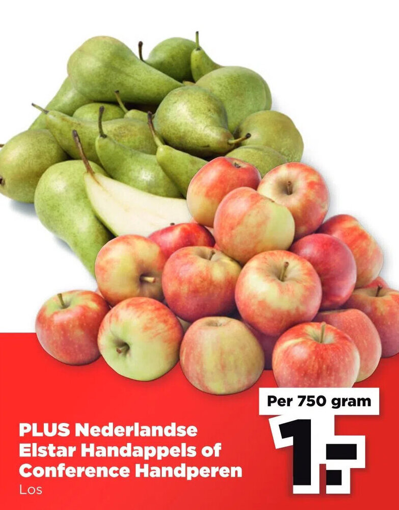 PLUS Nederlandse Elstar Handappels of Conference Handperen 750g ...