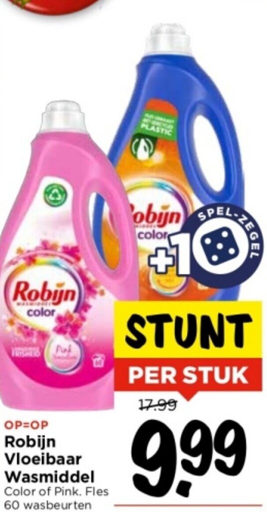 Robijn Vloeibaar Wasmiddel aanbieding bij Vomar Voordeelmarkt
