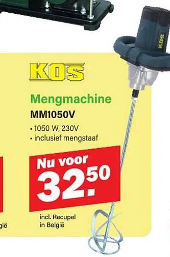 Mengmachine mm1050v aanbieding bij Van Cranenbroek