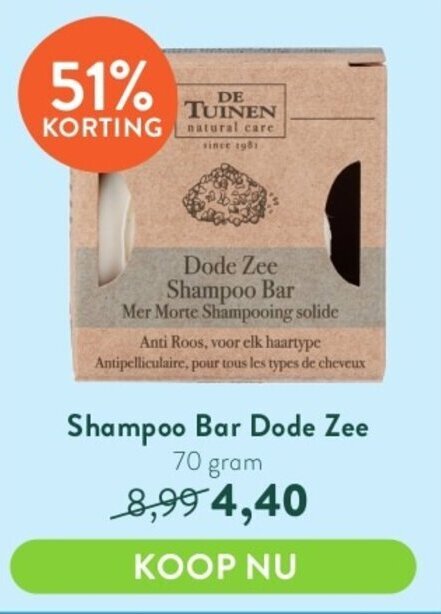 Shampoo Bar Dode Zee 70g aanbieding bij Holland & Barrett