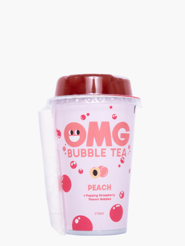 Omg bubble tea peach aanbieding bij Flink