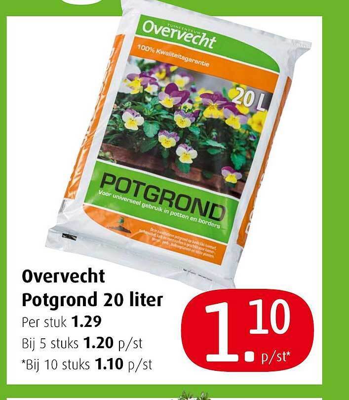 Overvecht Potgrond 20 Liter aanbieding bij Tuincentrum Overvecht