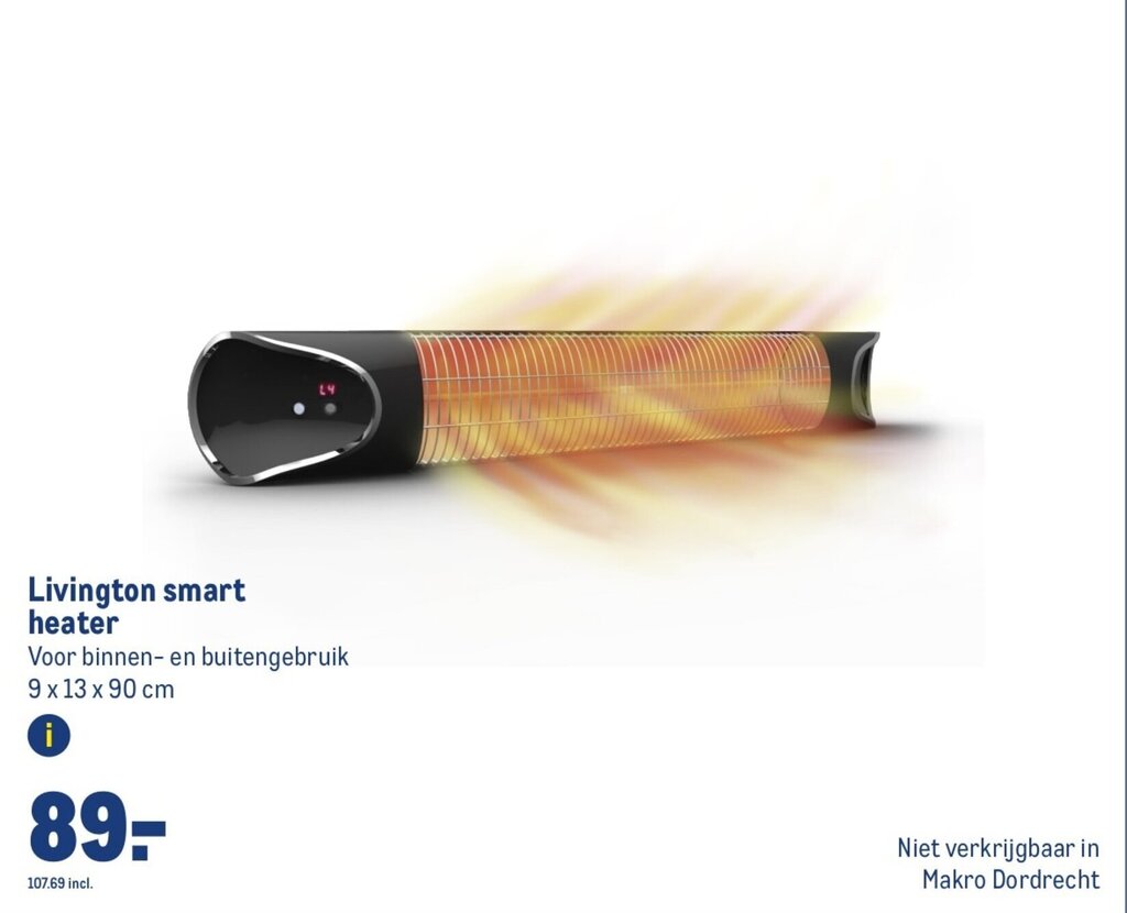 Livington smart heater aanbieding bij Makro
