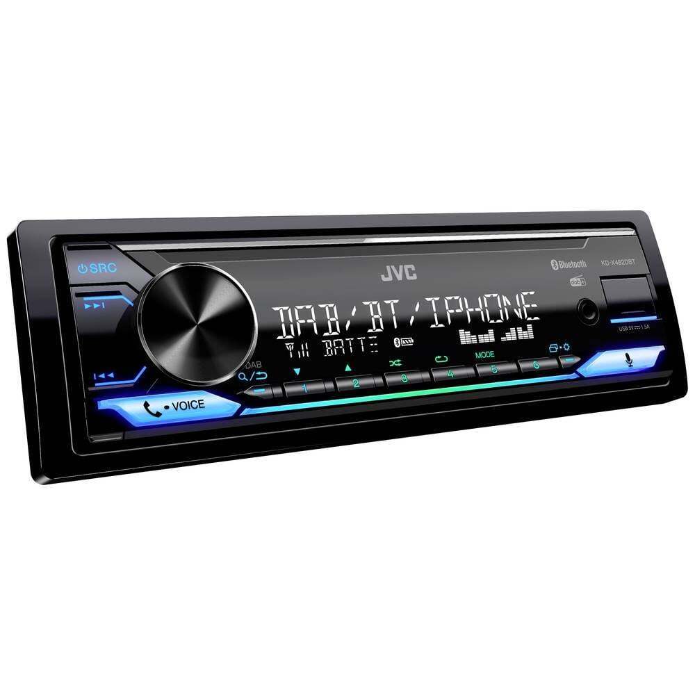 Jvc kd-x482dbt autoradio enkel din bluetooth handsfree, dab+ tuner aanbieding bij Conrad