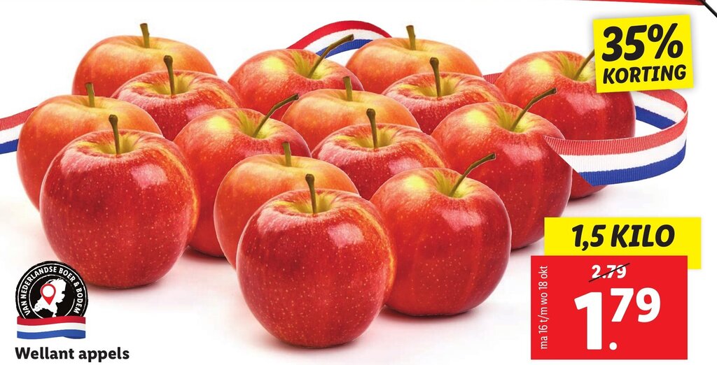 Wellant appels 1.5kilo 1.5 kilo aanbieding bij Lidl