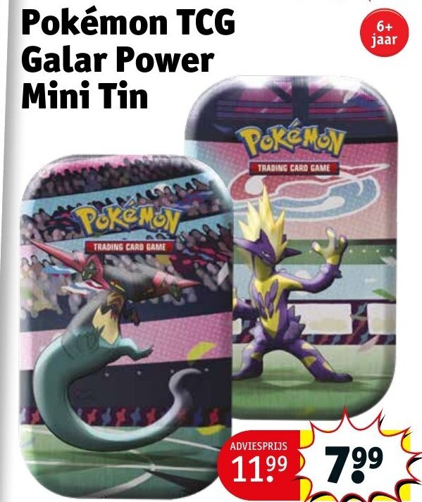 Pokémon TCG Galar Power Mini Tin aanbieding bij Kruidvat