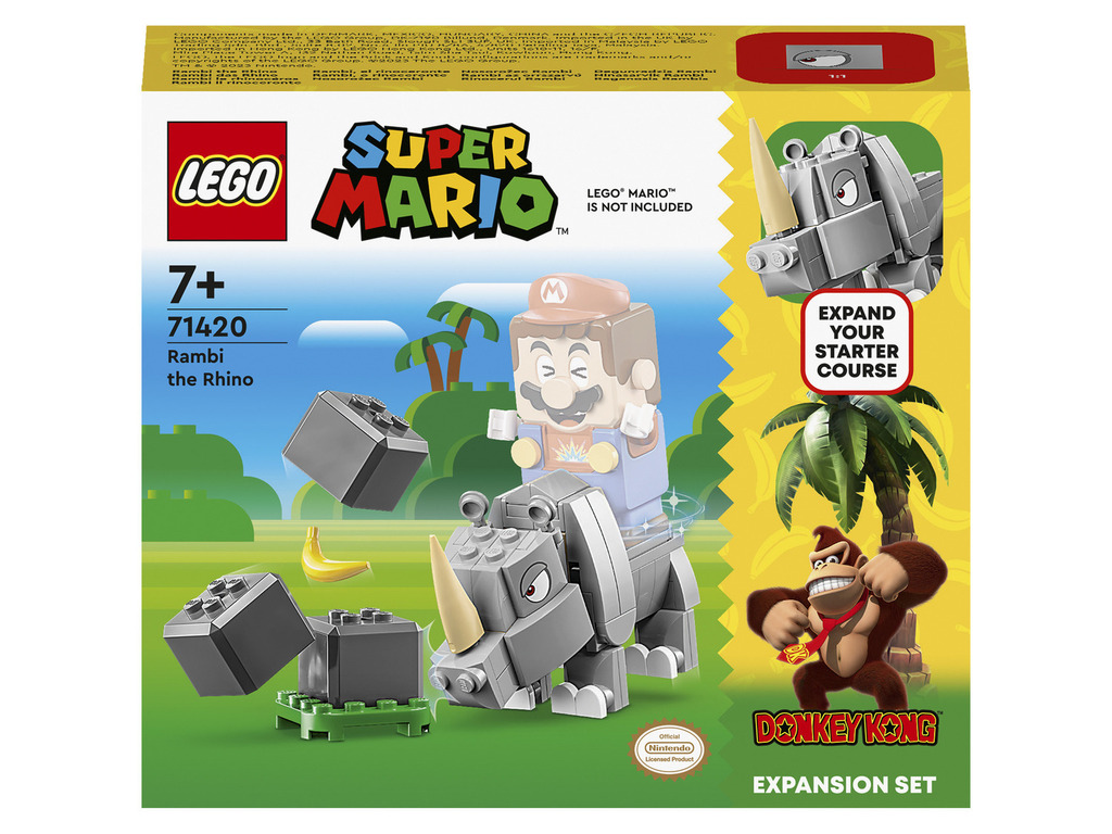 Lego super mario “rambi de neushoorn”-uitbreidingsset aanbieding bij Lidl