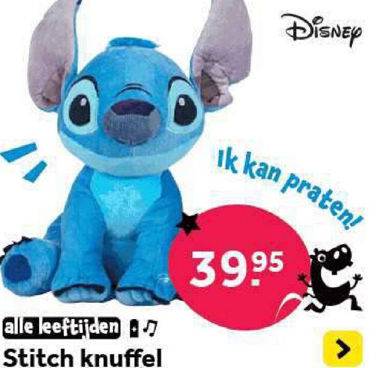 Stitch knuffel aanbieding bij Intertoys