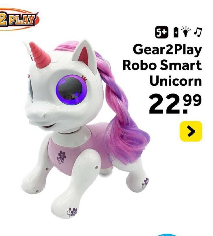 Gear2Play Robo Smart Unicorn aanbieding bij Intertoys