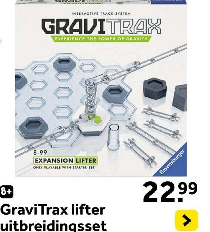 GraviTrax lifter uitbreidingsset aanbieding bij Intertoys