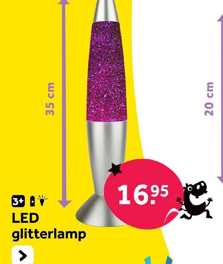 LED glitterlamp aanbieding bij Intertoys