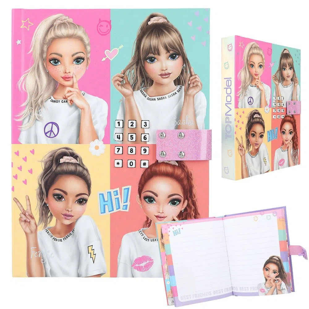 Topmodel dagboek met geheime code snap shot aanbieding bij Intertoys