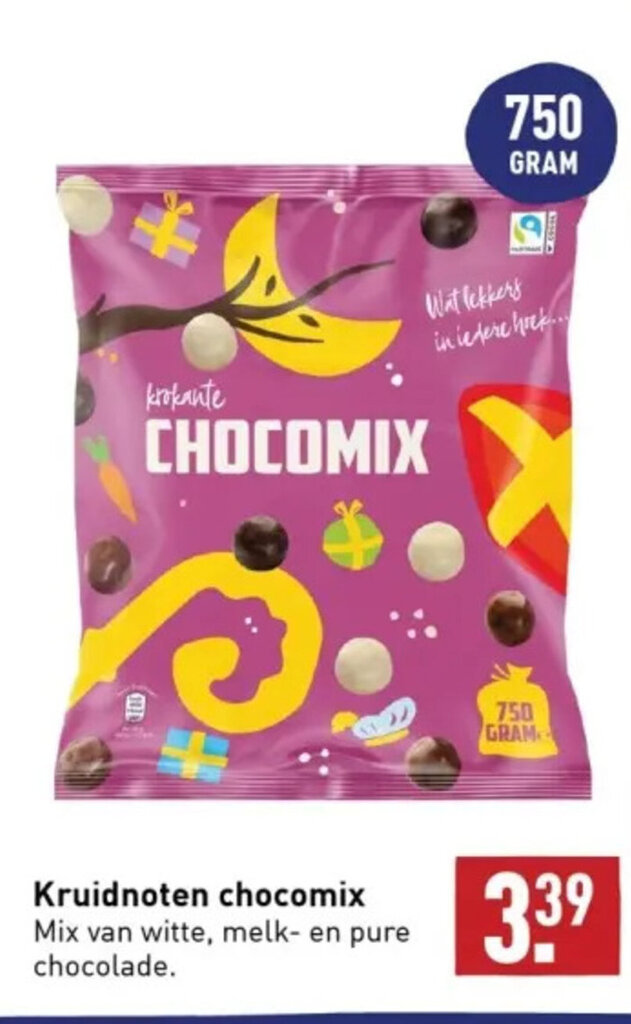 Kruidnoten chocomix 750 gram aanbieding bij ALDI