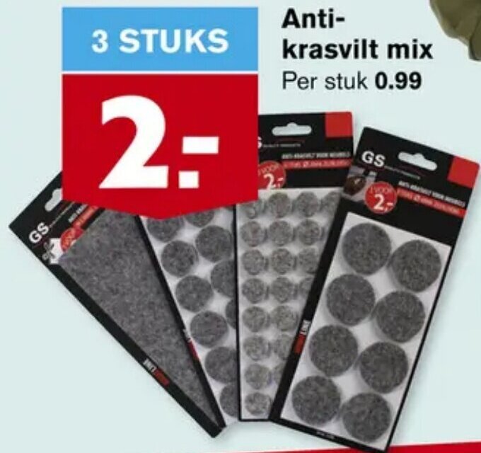 Anti-kras vilt mix aanbieding bij Hoogvliet