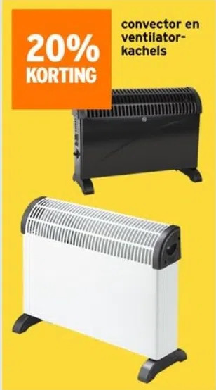 convector en ventilator-kachels aanbieding bij GAMMA