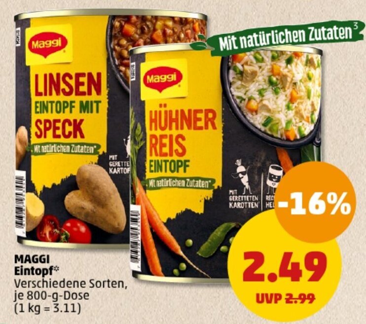MAGGI Eintopf aanbieding bij PENNY DE