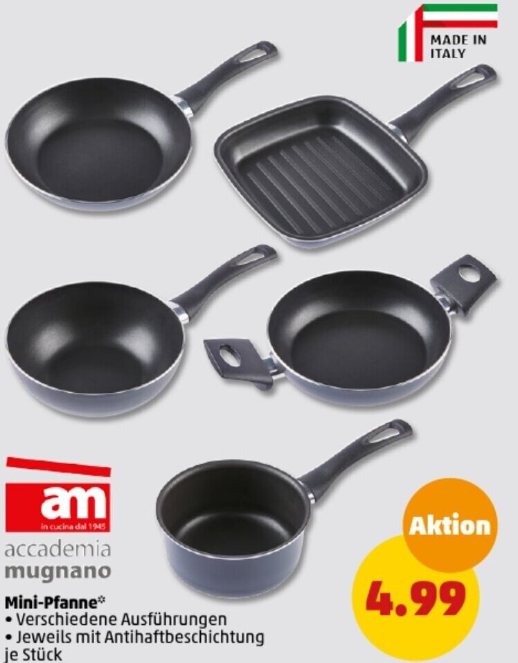 accademia mugnano Mini-Pfanne aanbieding bij PENNY DE