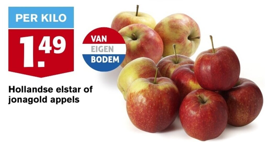 Hollandse elstar of jonagold appels aanbieding bij Hoogvliet