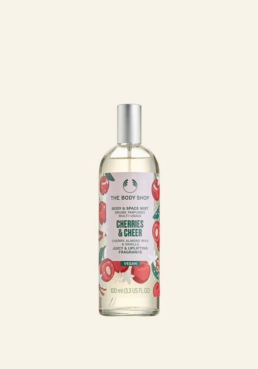 Cherries & cheer body & space mist 100 ml aanbieding bij The Body Shop