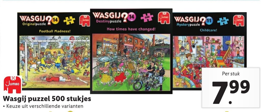 Wasgij puzzel 500 stukjes aanbieding bij Lidl