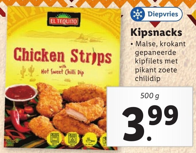 Kipsnacks 500g aanbieding bij Lidl