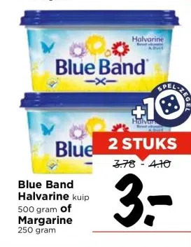 Blue band halvarine kuip 500 gram of margarine 250 gram aanbieding bij ...