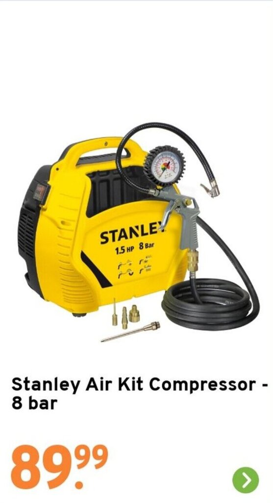 Stanley Air Kit Compressor - 8 bar aanbieding bij GAMMA