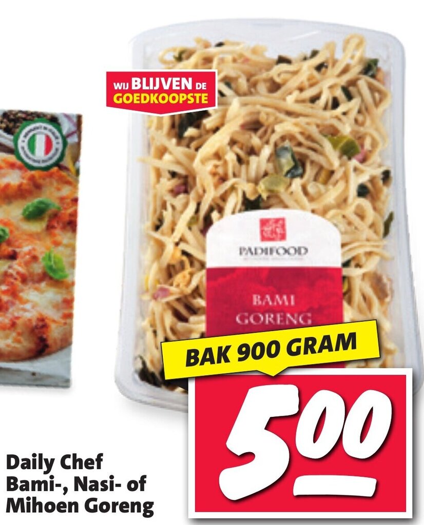 Daily Chef Bami-, Nasi- of Mihoen Goreng 900g aanbieding bij Nettorama