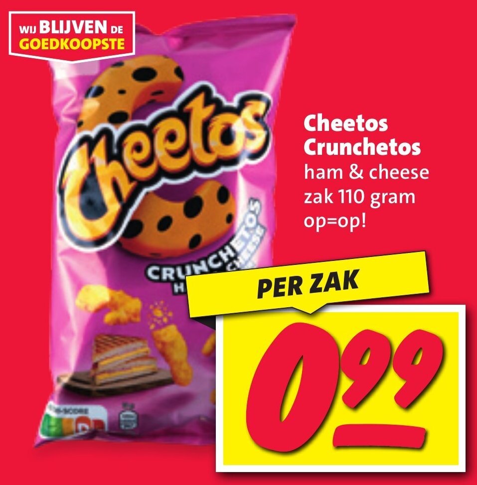 Cheetos Crunchetos 110g aanbieding bij Nettorama