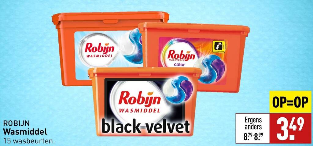 ROBIJN Wasmiddel 15 wasbeurten. aanbieding bij ALDI