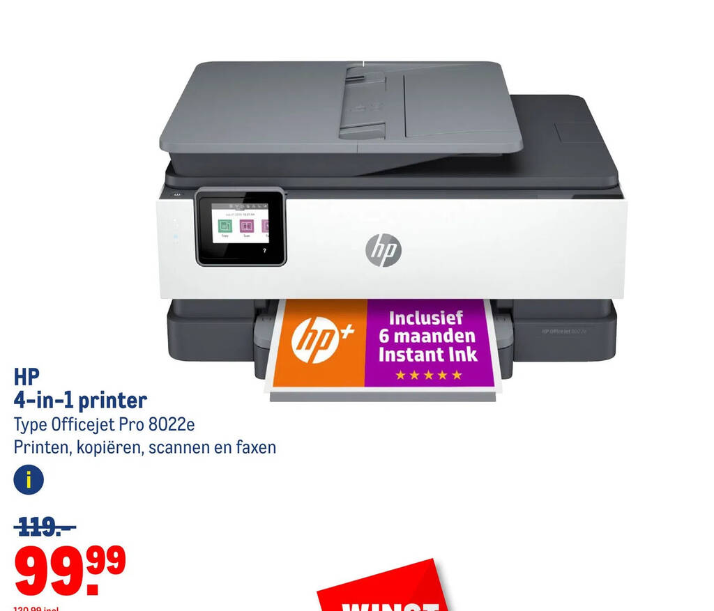 Hp 4-in-1 printer aanbieding bij Makro
