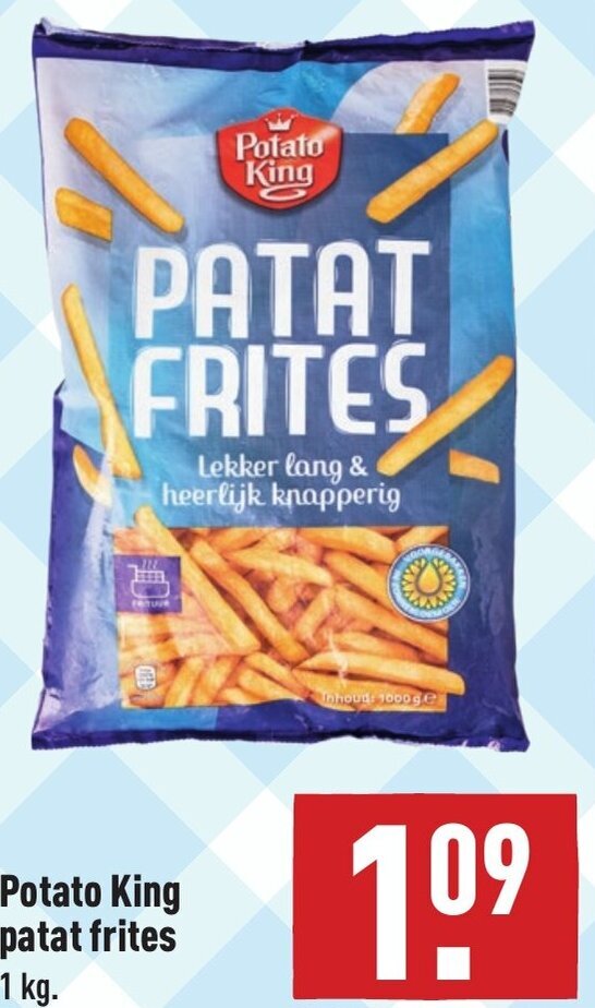 Potato King patat frites 1kg aanbieding bij ALDI