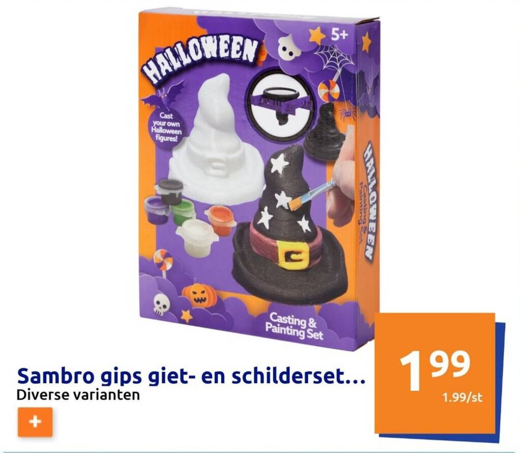 Sambro gips giet- en schilderset aanbieding bij Action