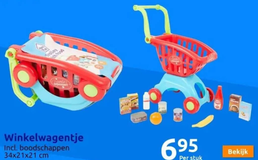 Winkelwagentje aanbieding bij Action