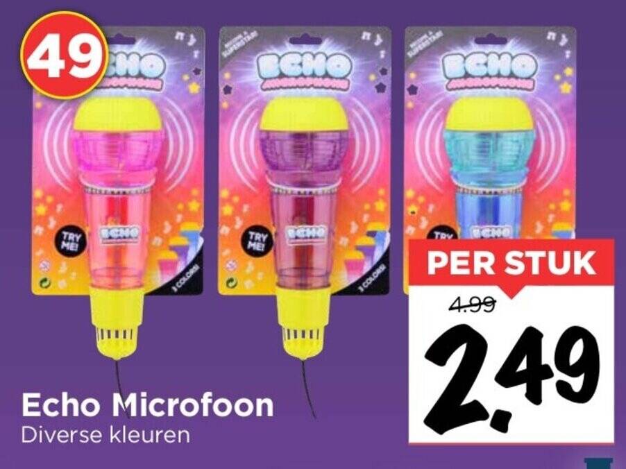 Echo Microfoon aanbieding bij Vomar Voordeelmarkt