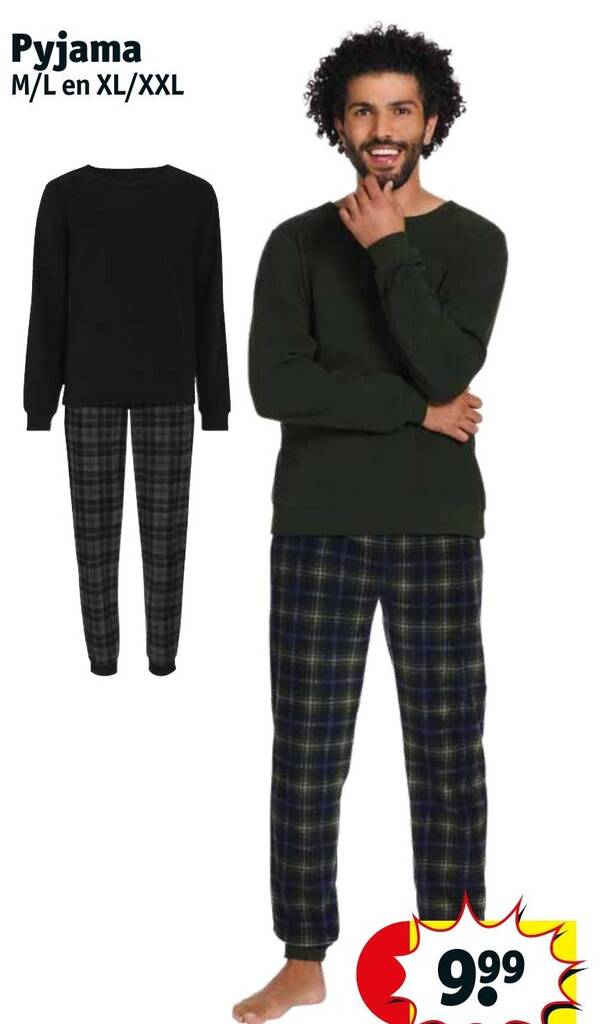Pyjama M/L en XL/XXL aanbieding bij Kruidvat