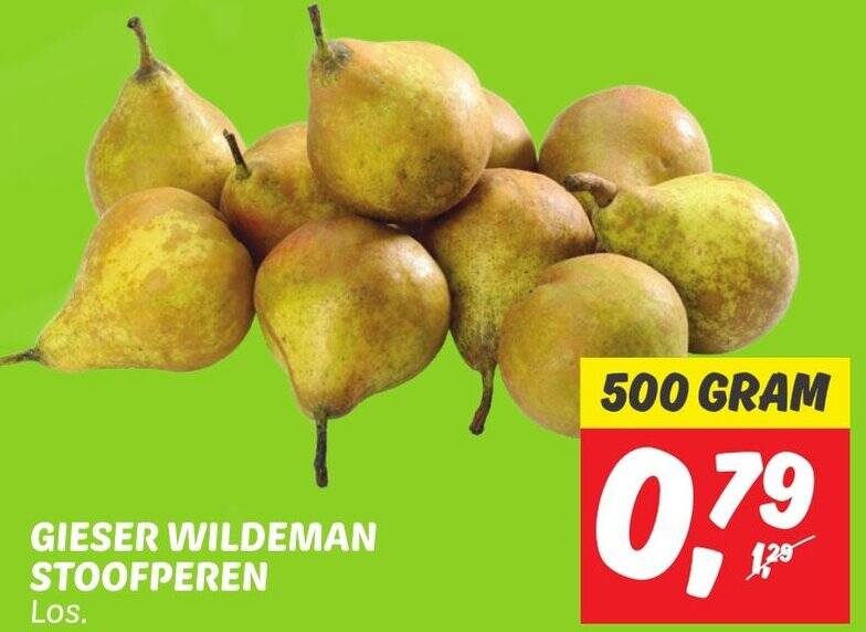 GIESER WILDEMAN STOOFPEREN 500g aanbieding bij Dekamarkt