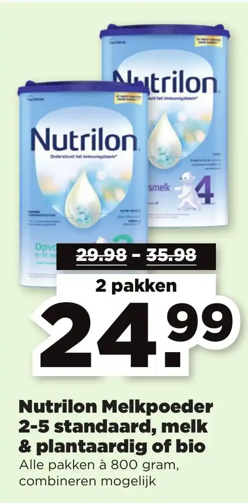 Nutrilon Melkpoeder 2-5 standaard, melk & plantaardig of bio aanbieding ...