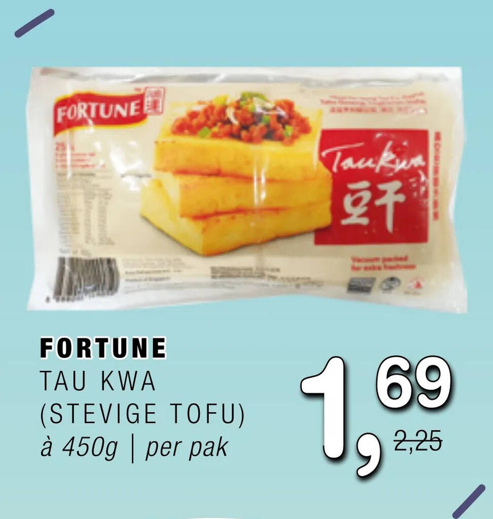 Fortune tau kwa (stevige tofu) à 450g | per pak aanbieding bij Amazing ...