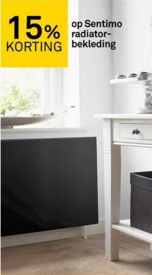 15% korting op sentimo radiatorbekleding aanbieding bij Karwei