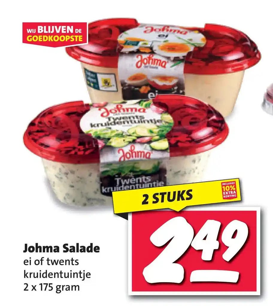 Johma salade ei of twents kruidentuintje aanbieding bij Nettorama